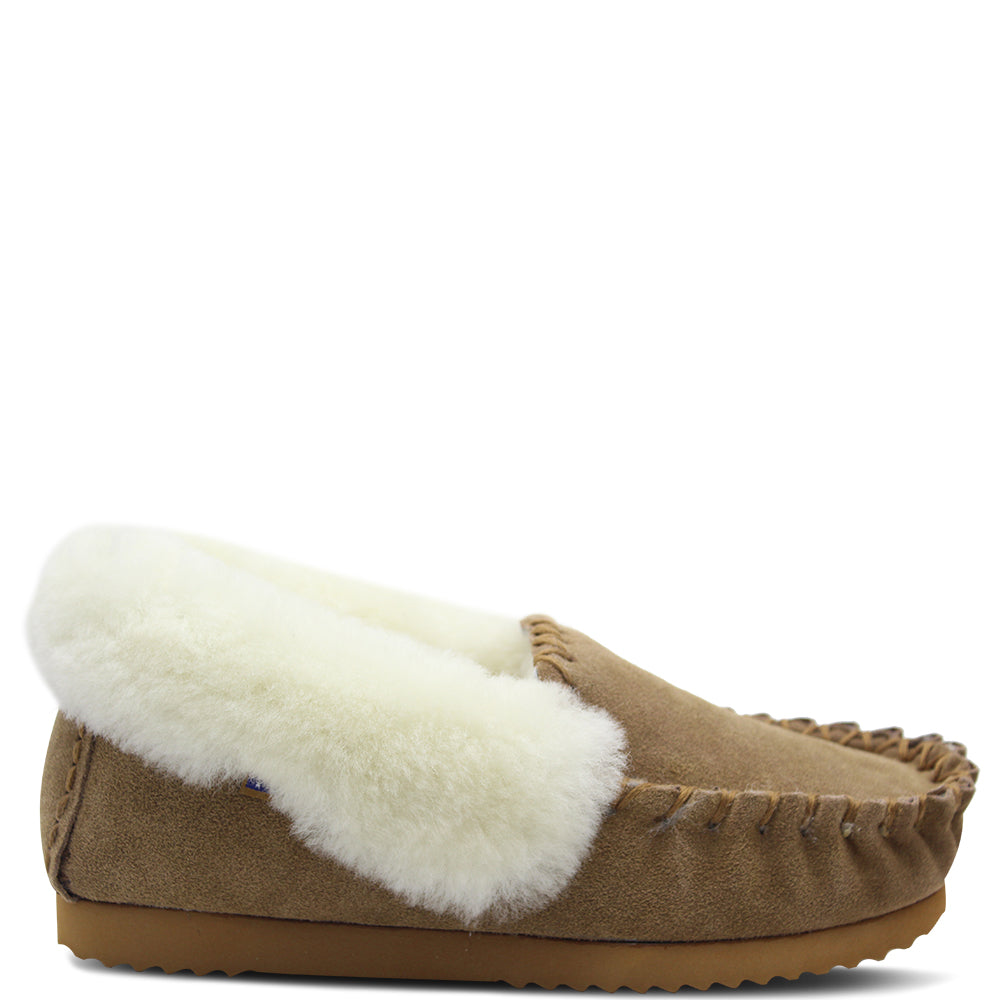 Emu Molly Unisex Moccasin Slipper - Sheepskin Slippers Online – Manning ...