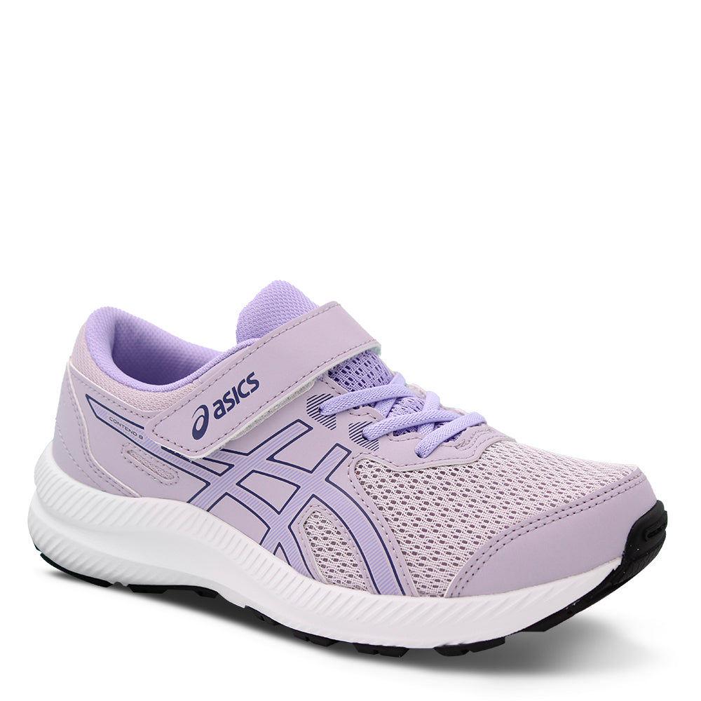 Asics Contend 8 Kids Running Shoes with Velcro Closure - Manning Shoes